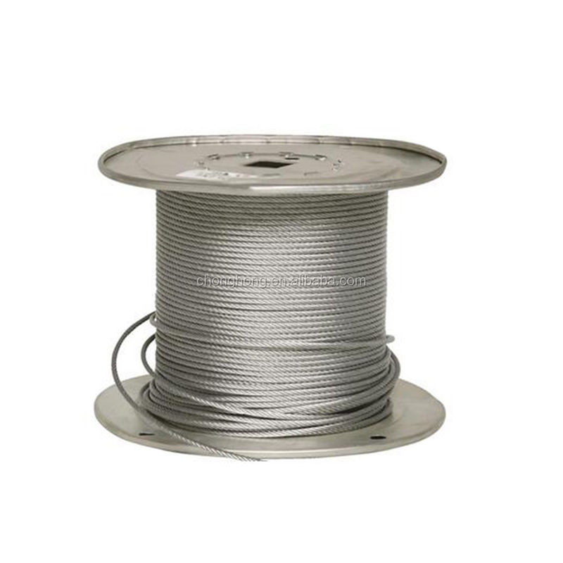 Stainless Steel Wire Rope 3mm 1/8" Stainless Stranded Wire 1x19 Cable ...