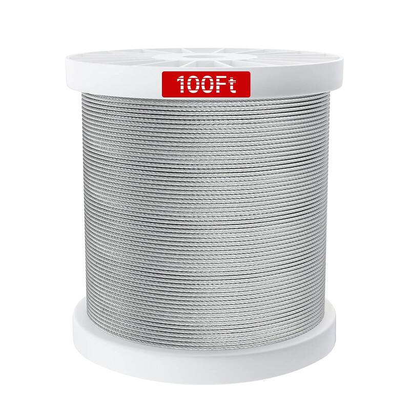 Tolerance ±1% 7x7 Rail Hanging Rope 1/8 inch T316 Stainless Steel ...