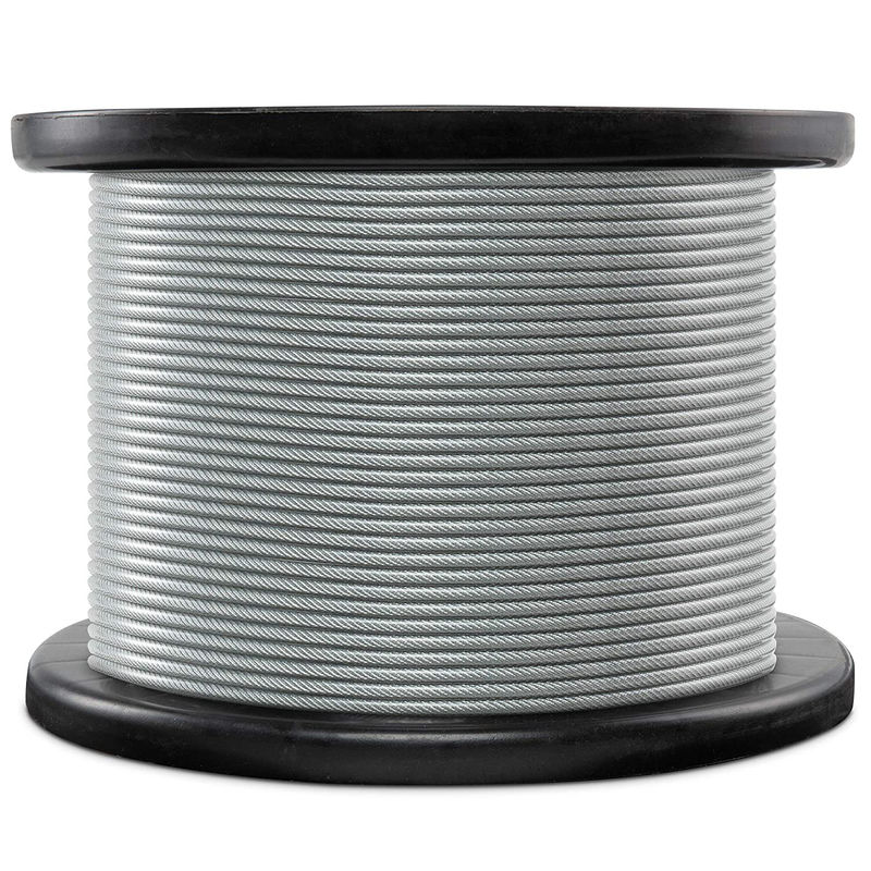 7x7 Wire Rope Galvanized steel wire rope 3/32 PVC Coated to 3/16 for ...