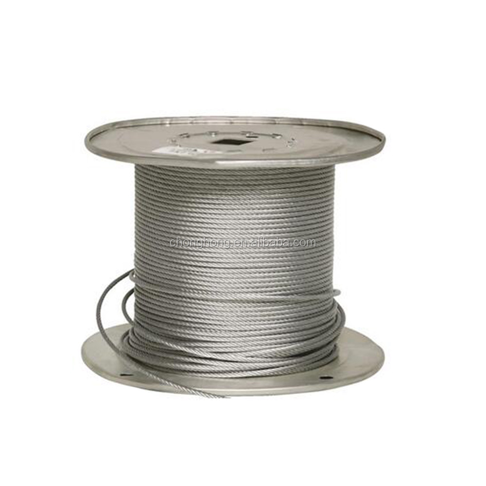 Stainless Steel Wire Rope 3mm 1/8" Stainless Stranded Wire 1x19 Cable ...