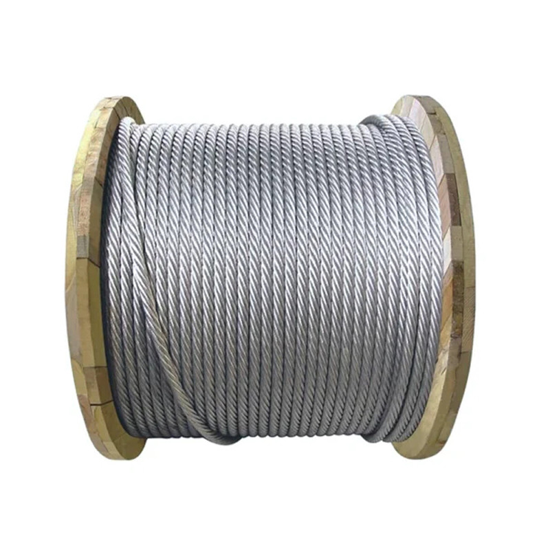 7x19 Galvanized Wire Rope Steel Cable for Drawing Tolerance ±3% ...