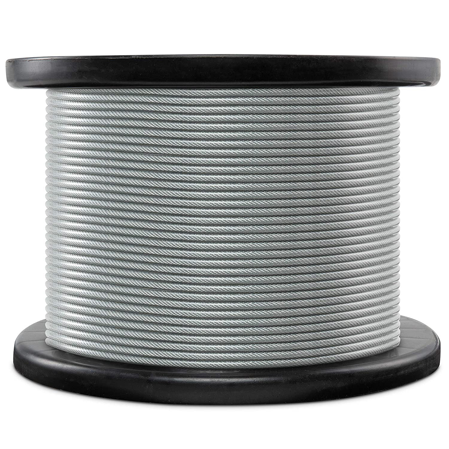 7x7 Wire Rope Galvanized steel wire rope 3/32 PVC Coated to 3/16 for ...